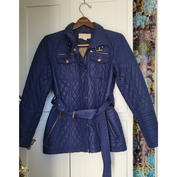 Michael Kors | Jackets & Coats | Michael Kors Coat Blue Women Puffers ...